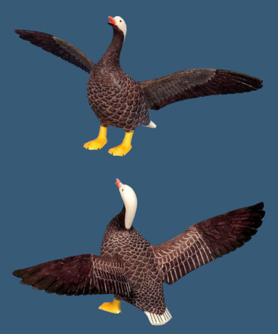 Ivory Canadian goose carving by Ted Mayac Sr. - Tribal Crafts